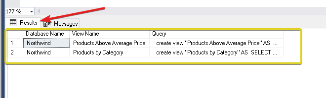 SQL Server INFORMATION_SCHEMA Views